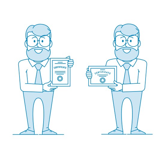 Certification Vector Images Over