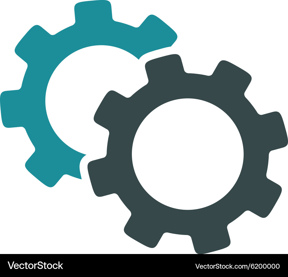 Gears icon Royalty Free Vector Image - VectorStock