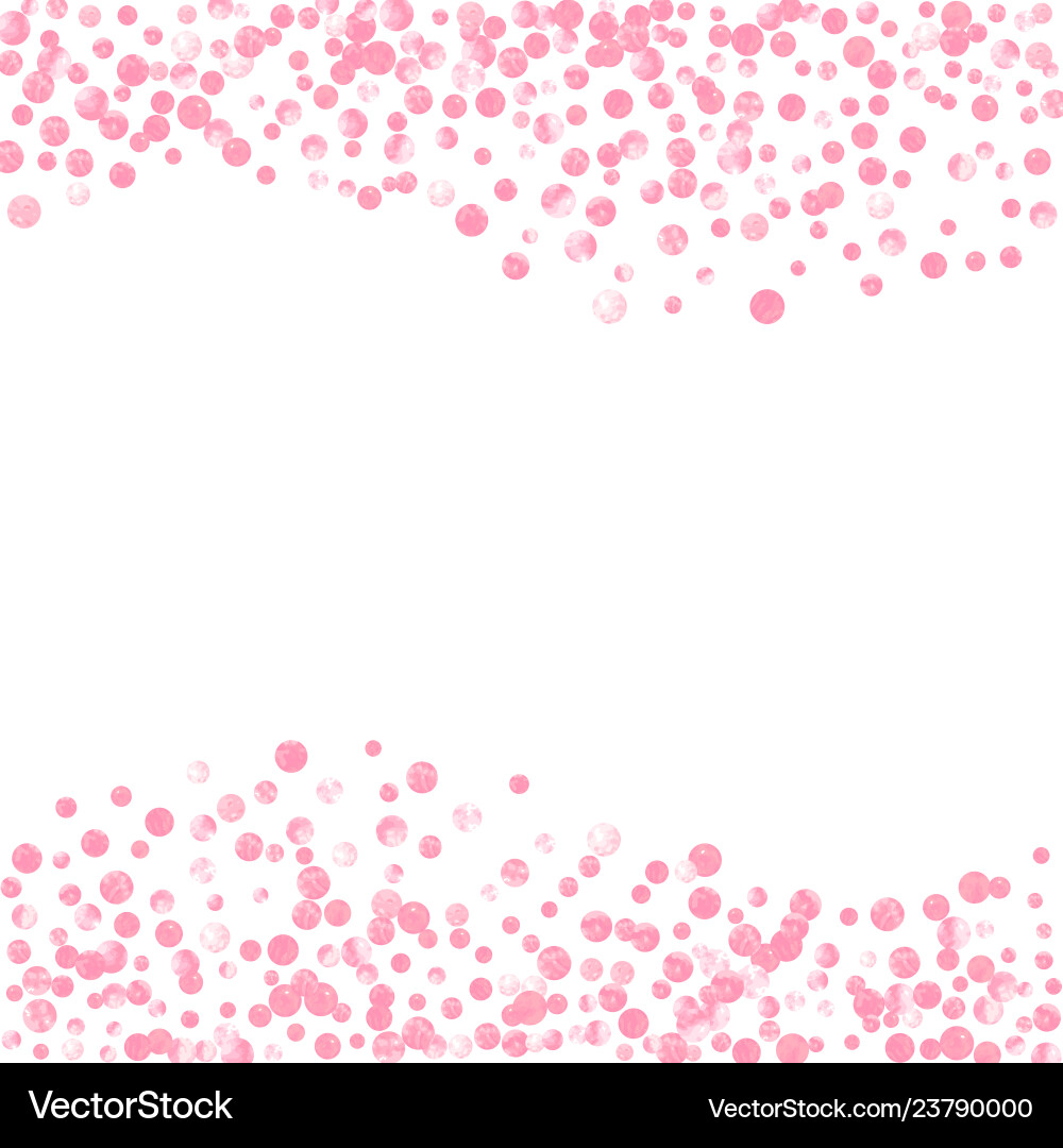 pink confetti border