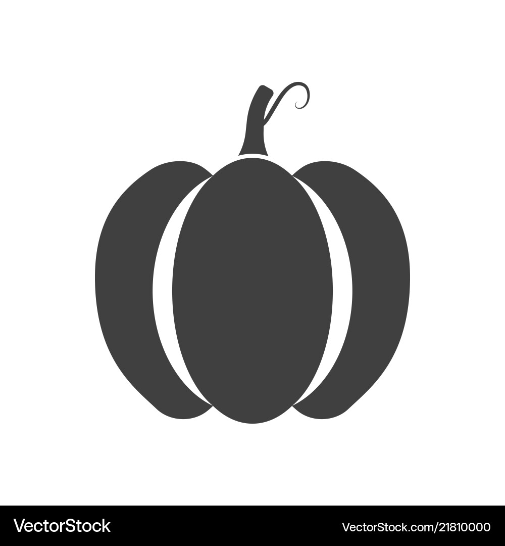 Pumpkin icon simple on white background Royalty Free Vector