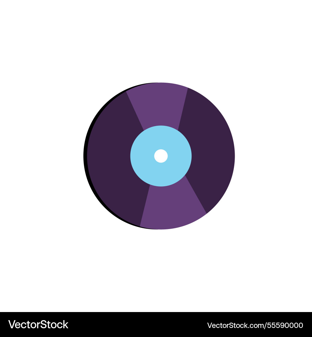 Vinyl record retro music Royalty Free Vector Image