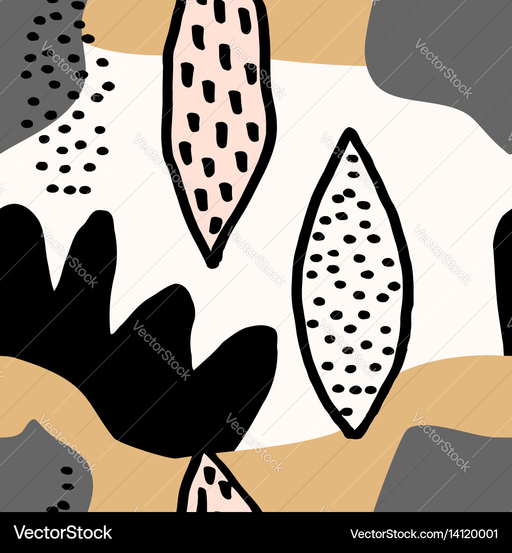 Abstract collage pattern Royalty Free Vector Image