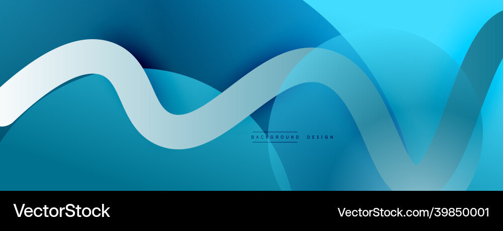 Abstract gradient background with wave line Vector Image
