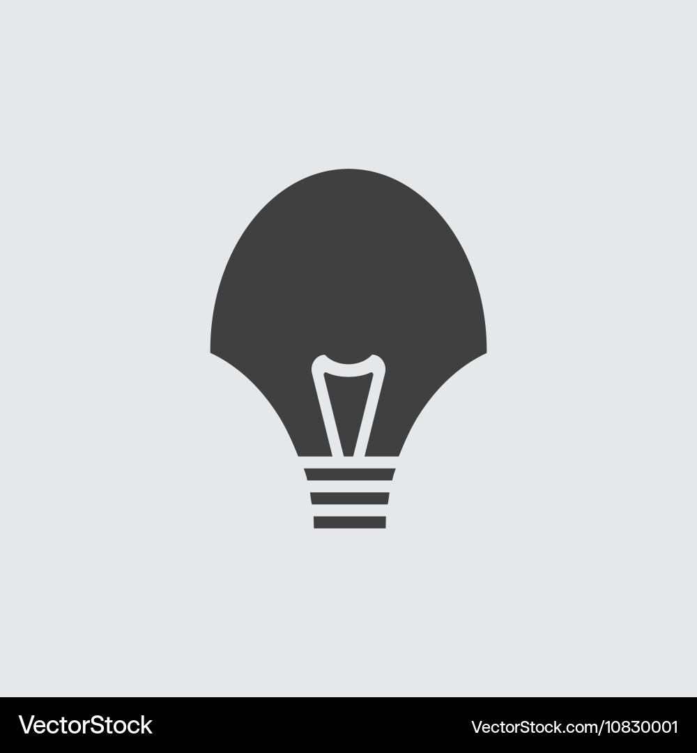Bulb icon Royalty Free Vector Image - VectorStock