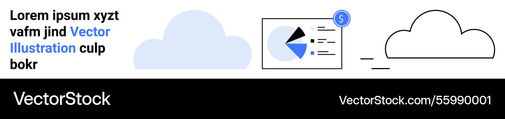 Cloud storage analytics with financial data charts