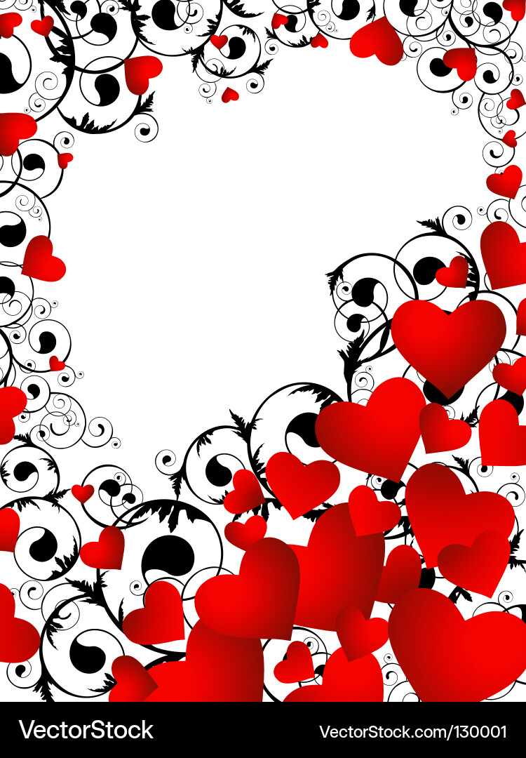 Heart frame Royalty Free Vector Image - VectorStock