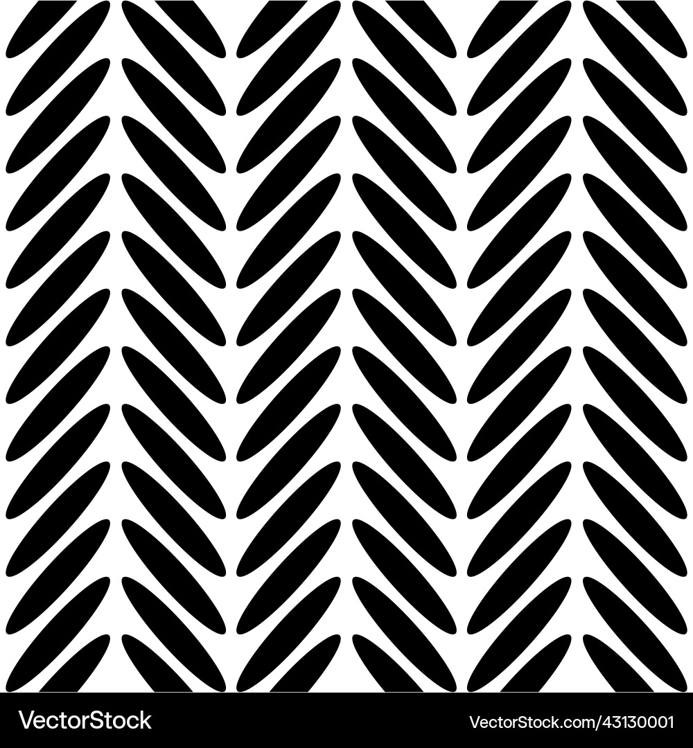 Herringbone black and white seamless pattern Vector Image