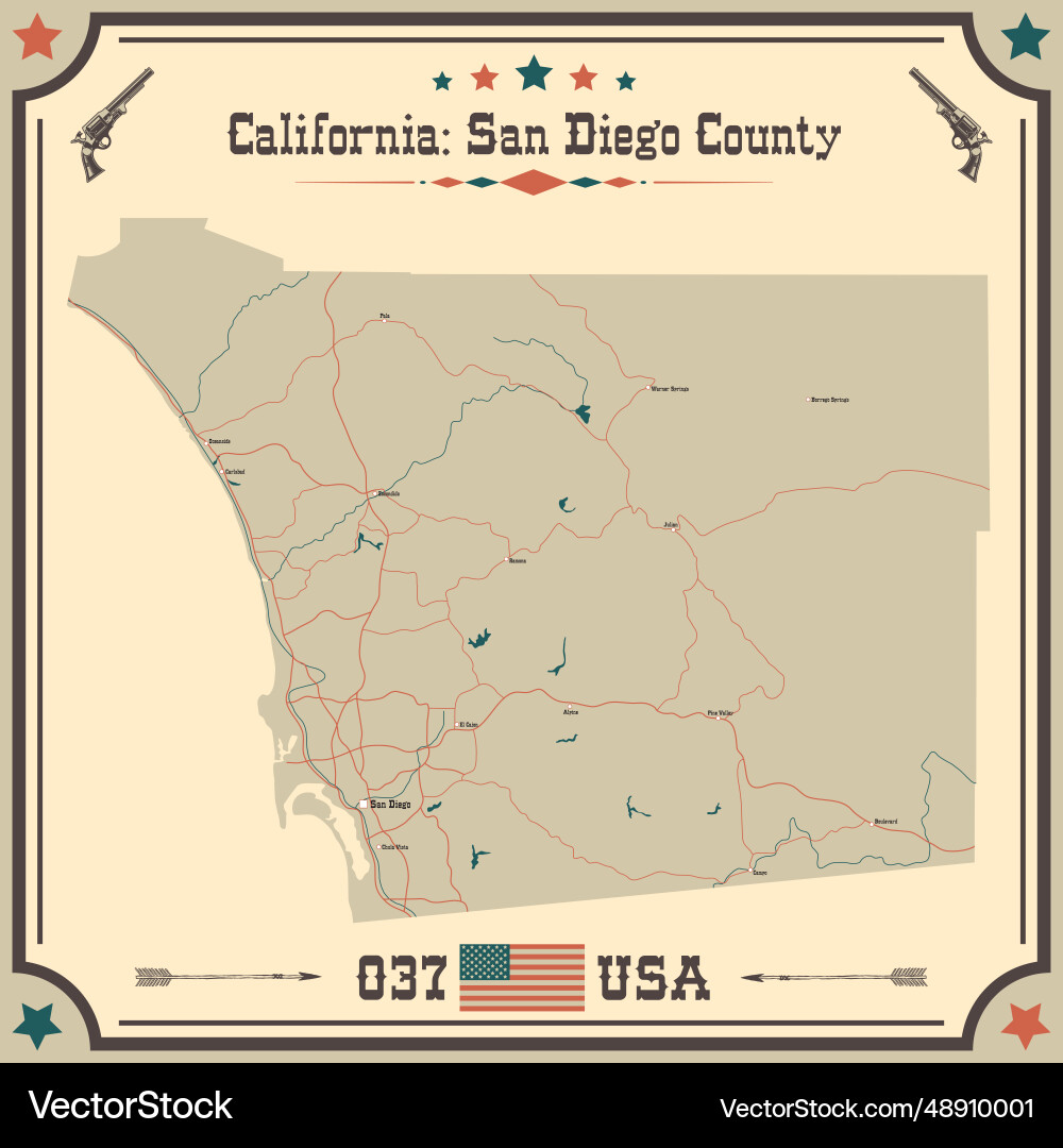 San Diego County Map
