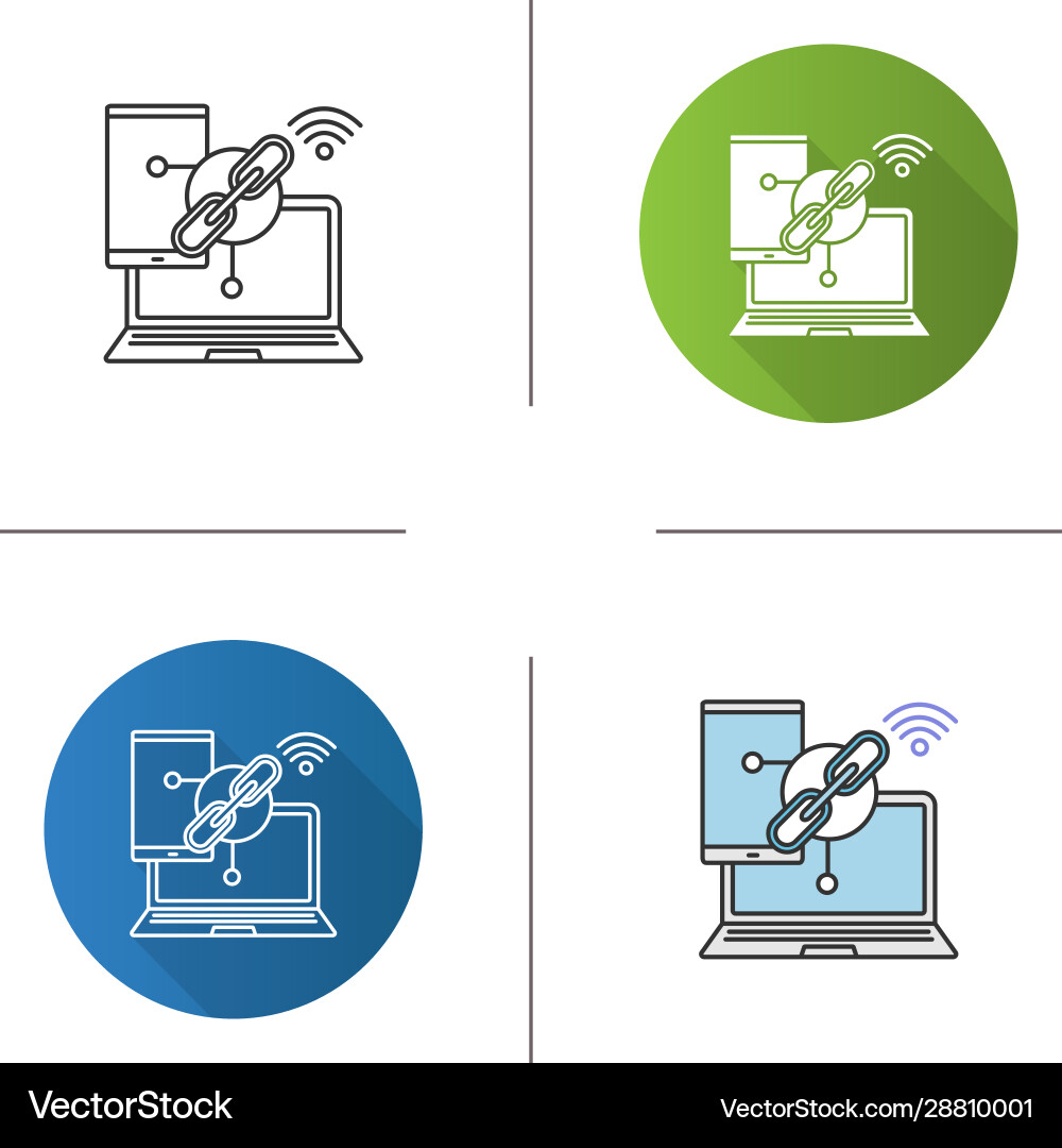 Link sharing icon Royalty Free Vector Image - VectorStock