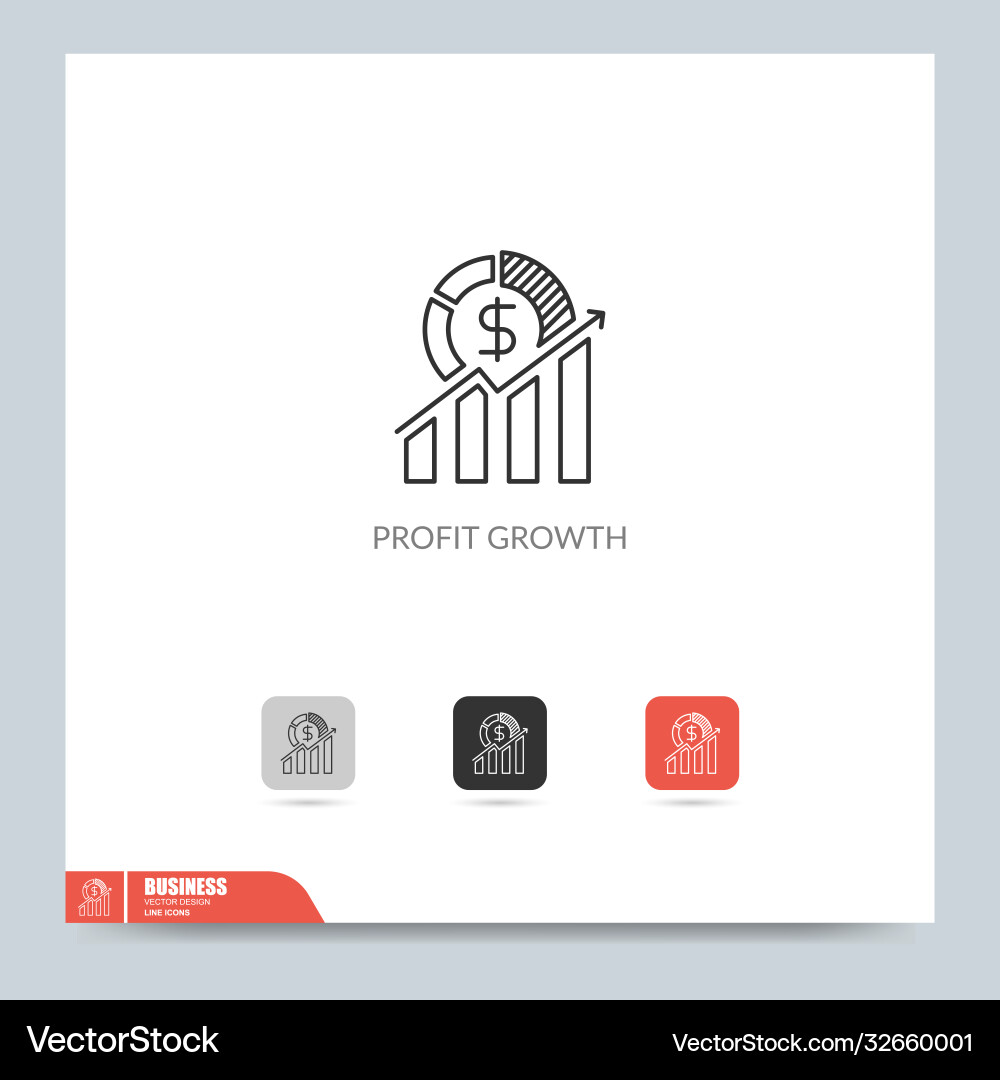 Modern business icon symbol logo graphic design Vector Image