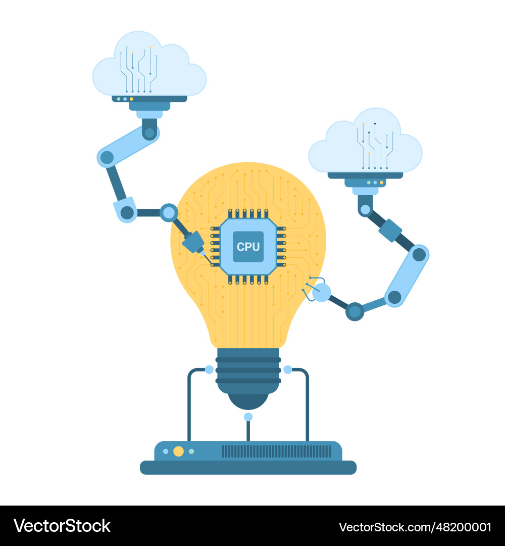Project planning analytics and idea innovation Vector Image