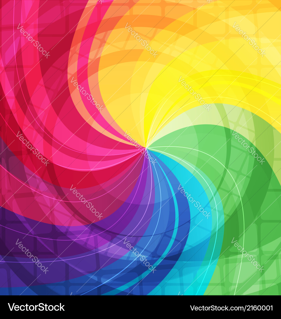 Rainbow bright background with rays6 Royalty Free Vector