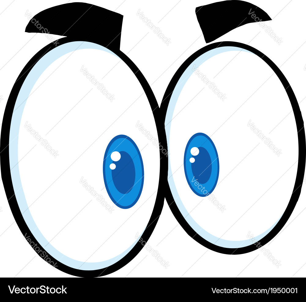 Set of cartoon eyes Royalty Free Vector Image - VectorStock