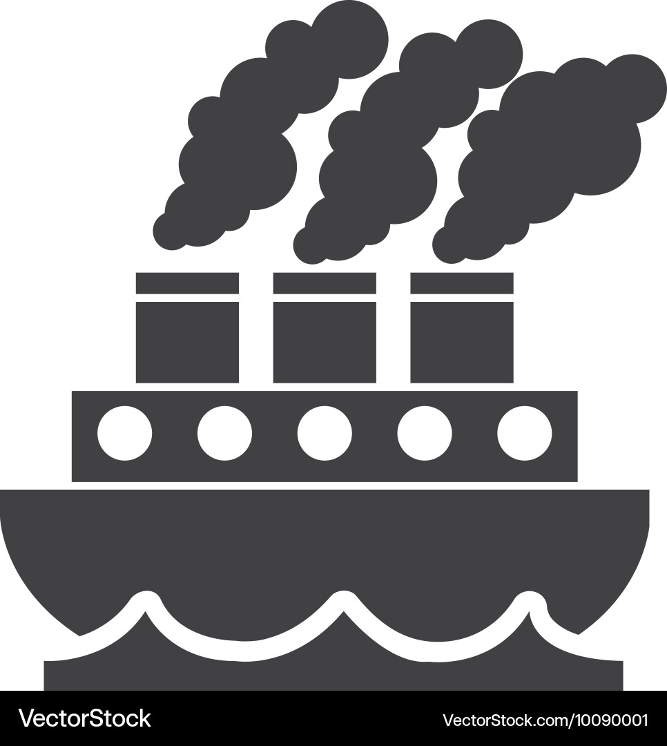 Ship boat isolated icon Royalty Free Vector Image