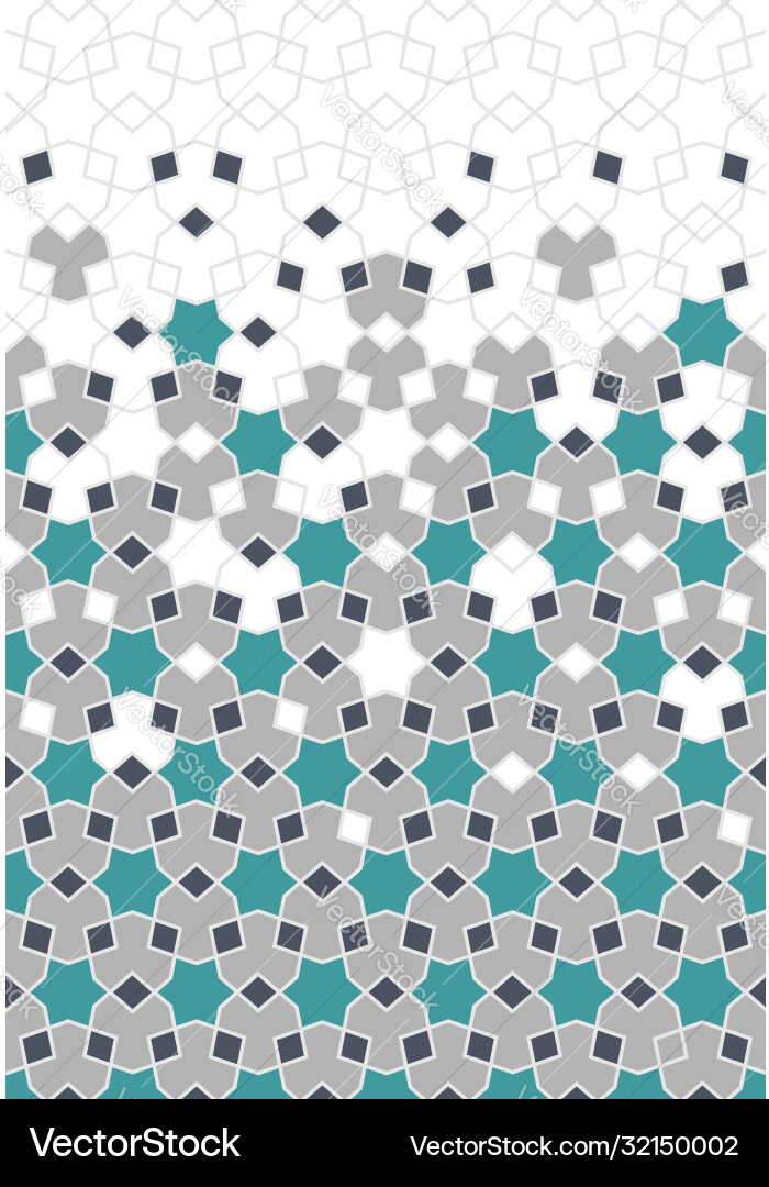 Arabic islamic pattern border decor Royalty Free Vector