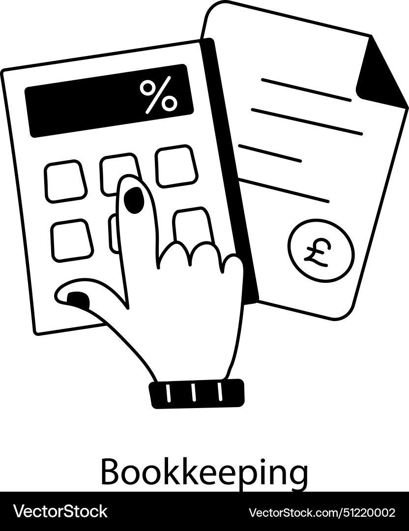 Bookkeeping Royalty Free Vector Image - VectorStock
