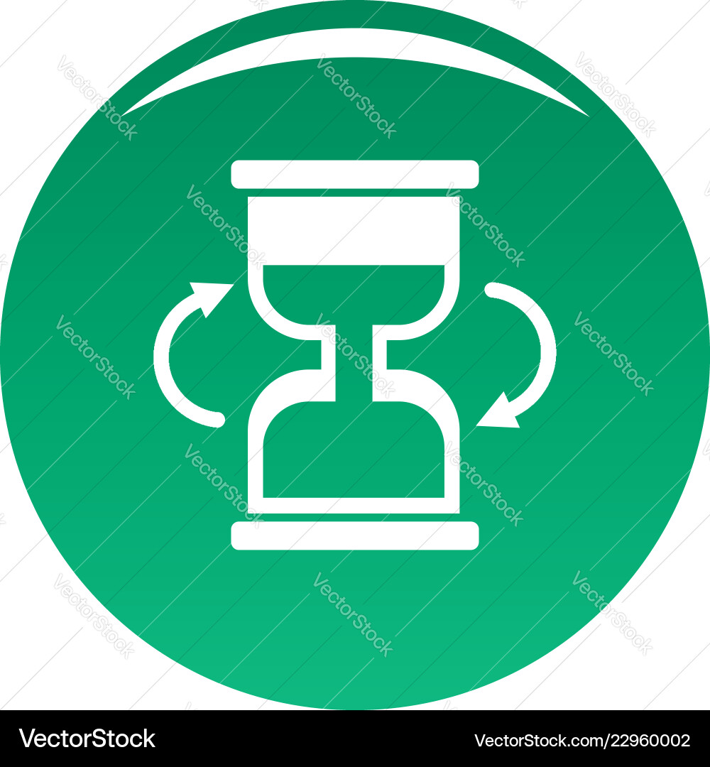 Cursor loading icon green Royalty Free Vector Image