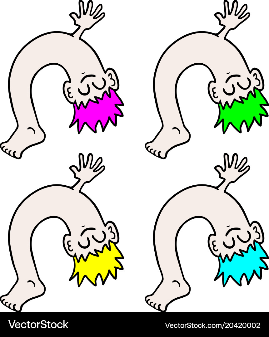 Vier Welpen Lizenzfreies Vektorbild - VectorStock