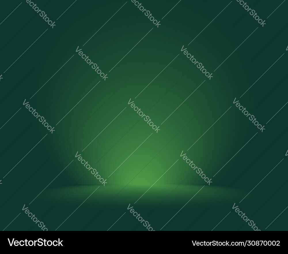 Green Studio Backdrop Template Royalty Free Vector Image