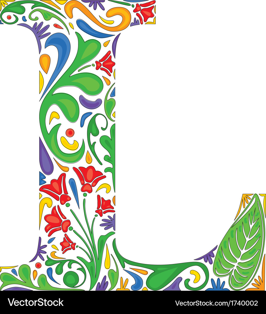 Letter l Royalty Free Vector Image - VectorStock