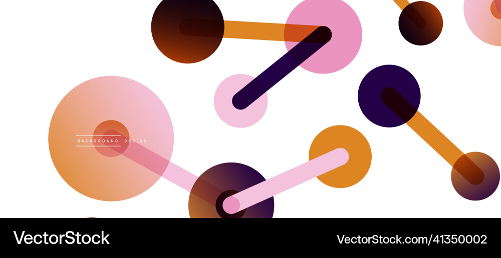 Line points connections geometric abstract Vector Image