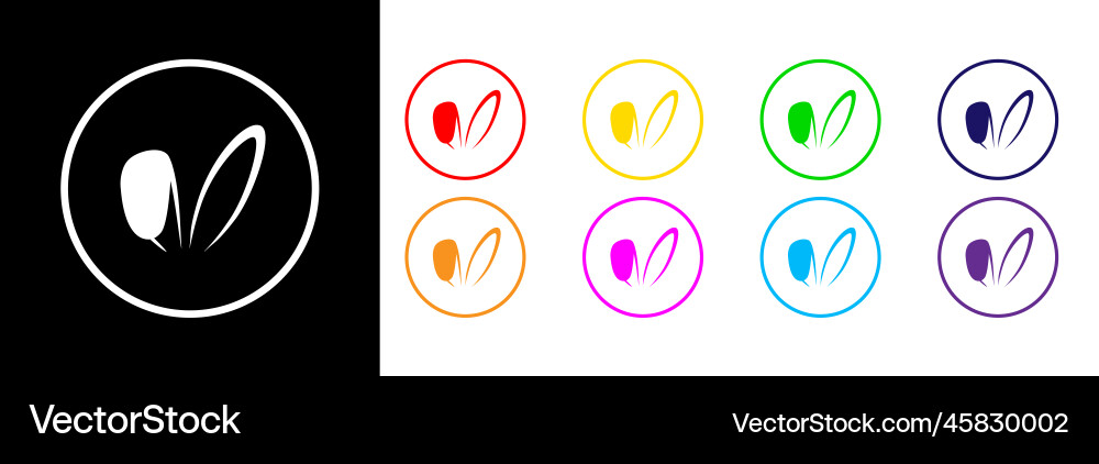 Rabbit ears Royalty Free Vector Image - VectorStock