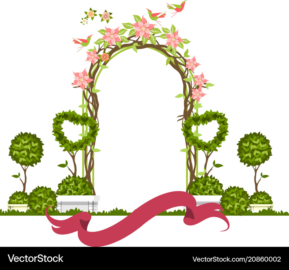 Wedding arch Royalty Free Vector Image - VectorStock