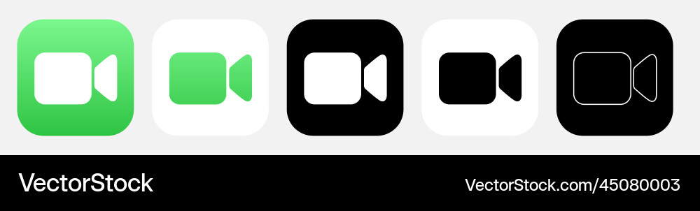 App icon facetime Royalty Free Vector Image - VectorStock