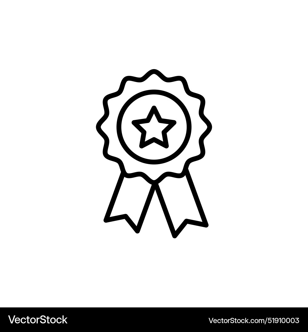 Award badge icon ideal for recognition Royalty Free Vector