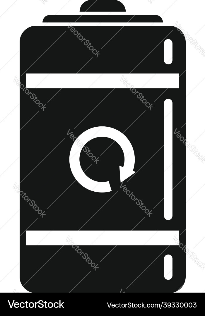 Battery capacity icon simple full energy Vector Image