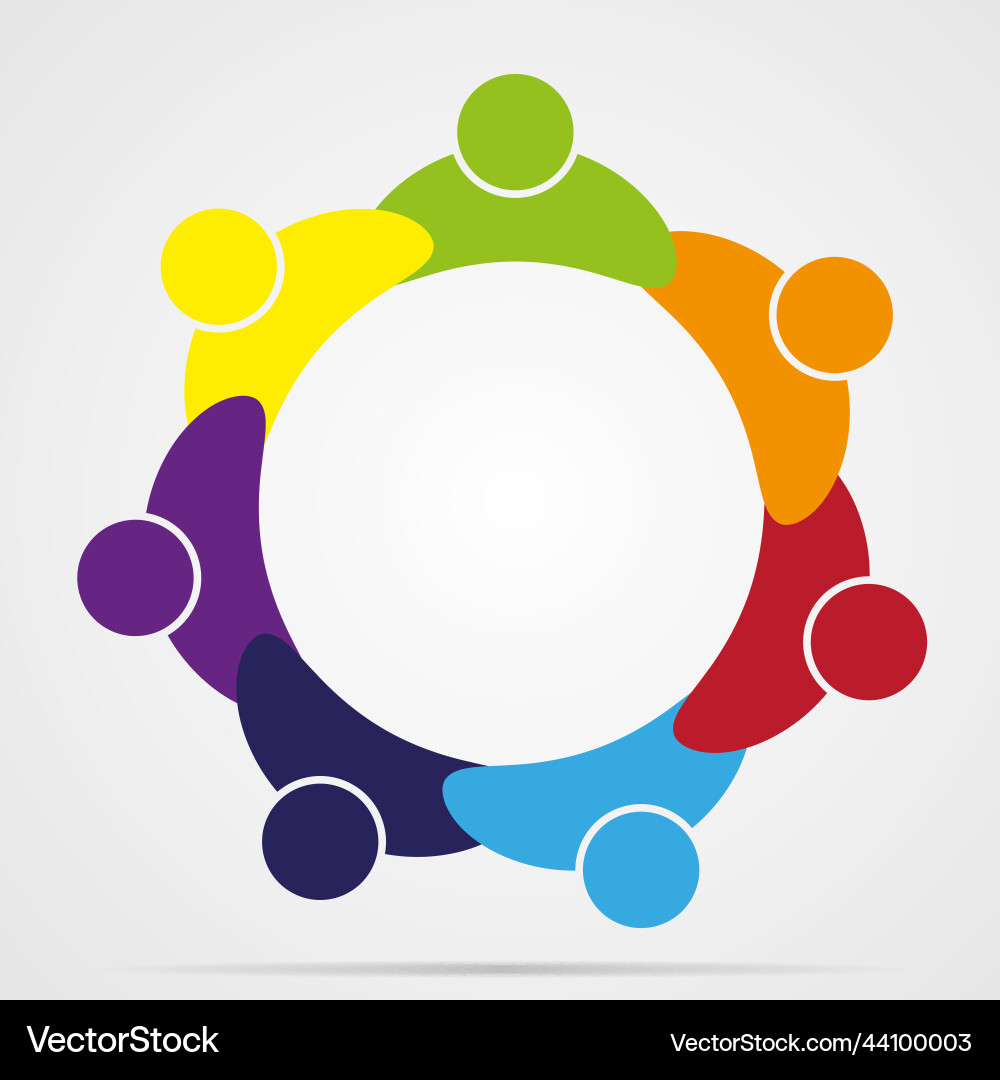 Business corporate abstract people unite Vector Image