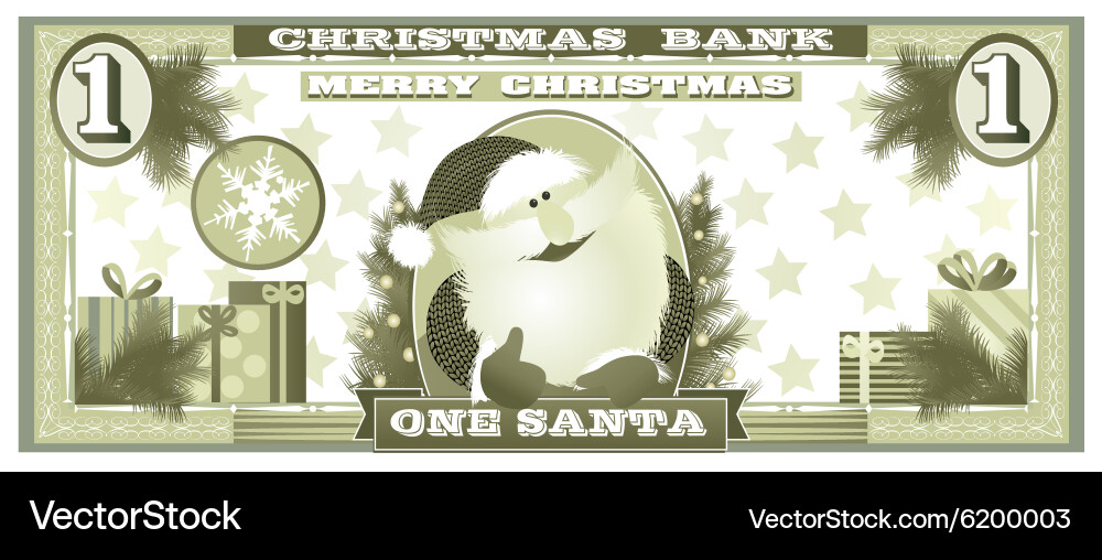 Christmas cash Royalty Free Vector Image - VectorStock
