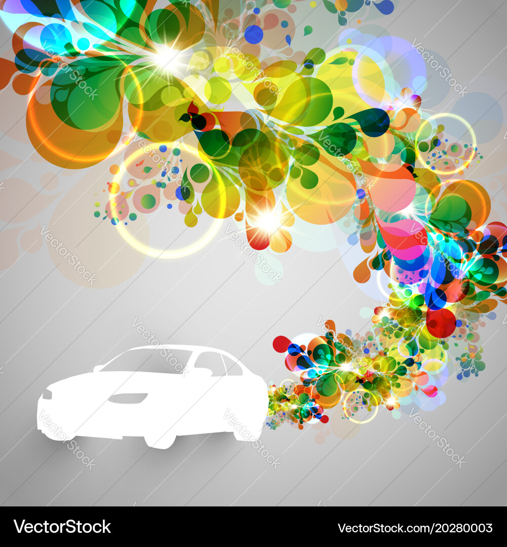 Colorful car Royalty Free Vector Image - VectorStock