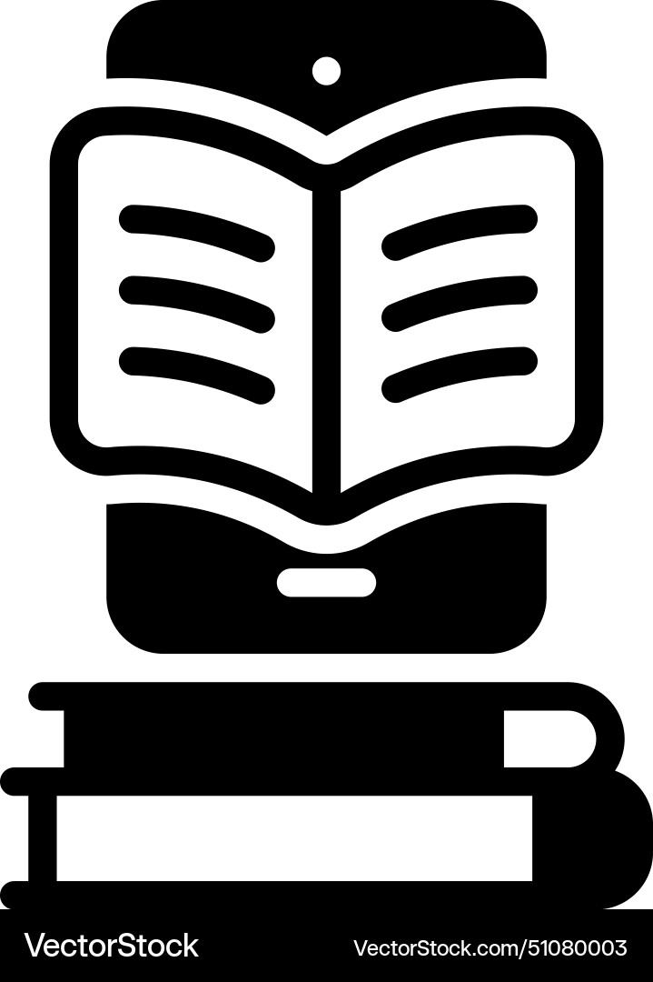 E book Royalty Free Vector Image - VectorStock