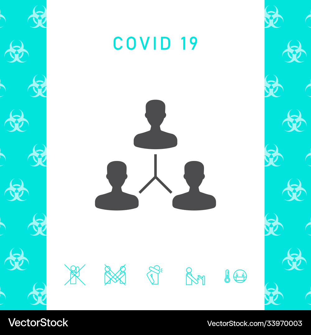 Human connection symbol graphic elements Vector Image