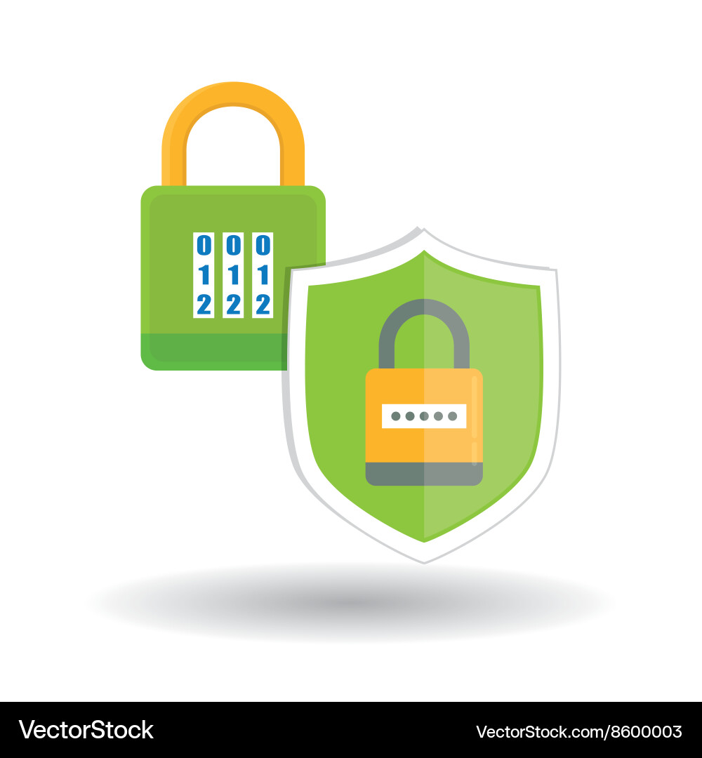Security system design technology Royalty Free Vector Image