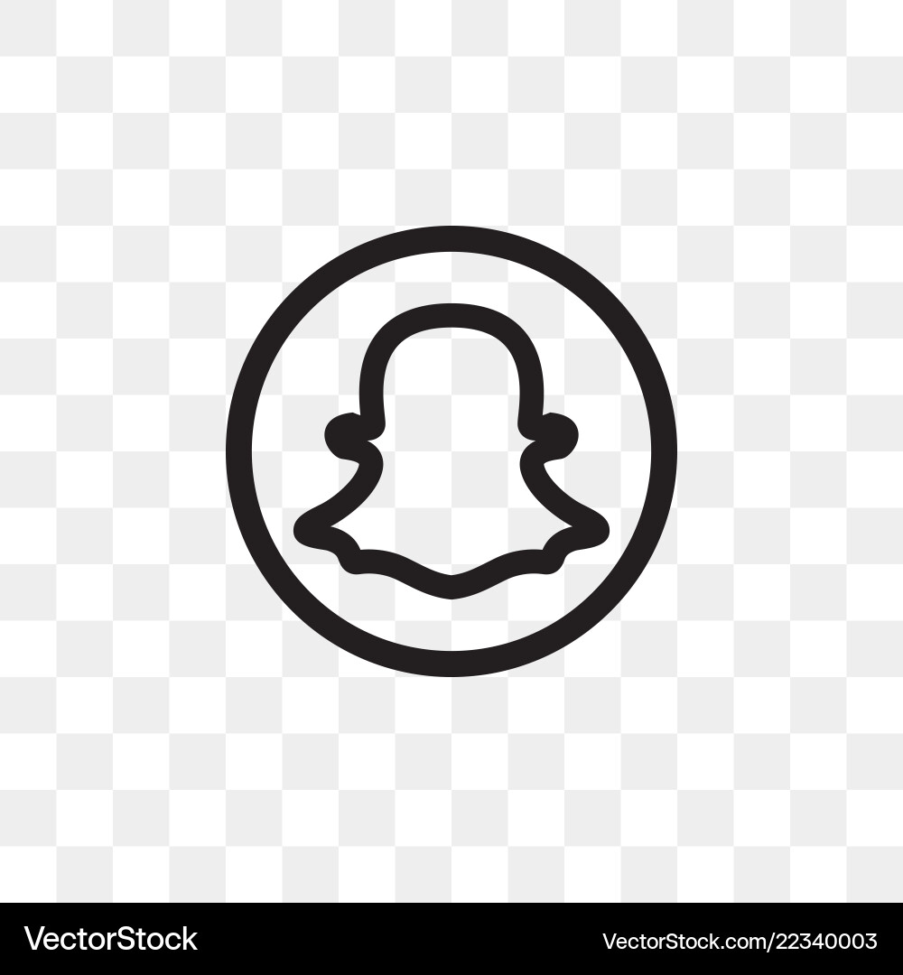 Snapchat social media icon design template Vector Image