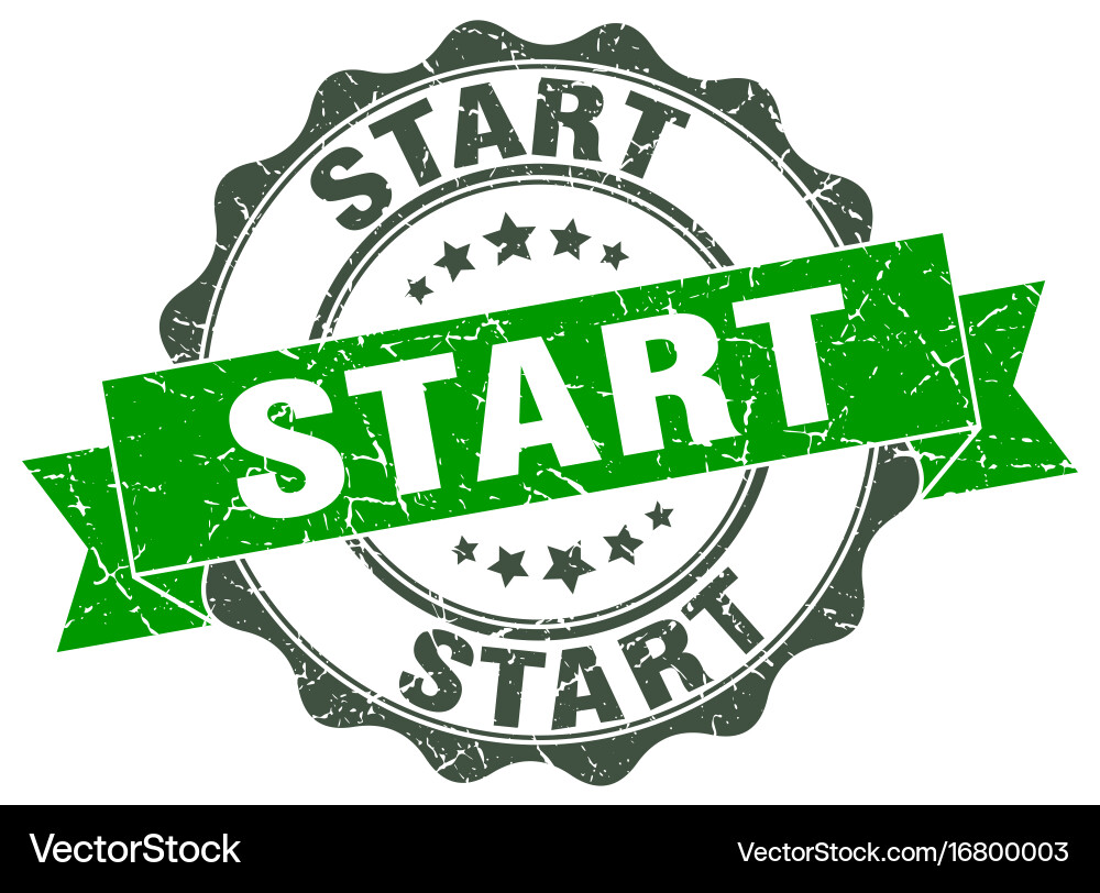 Start stamp sign seal Royalty Free Vector Image