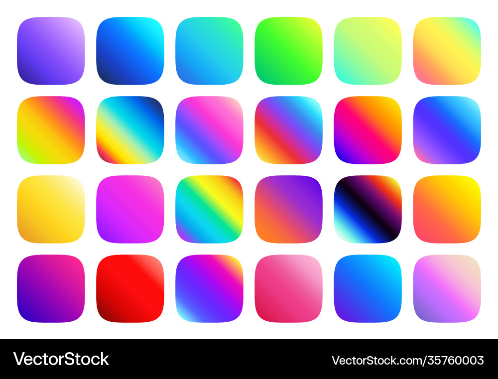 Superellipse with linear gradient Royalty Free Vector Image