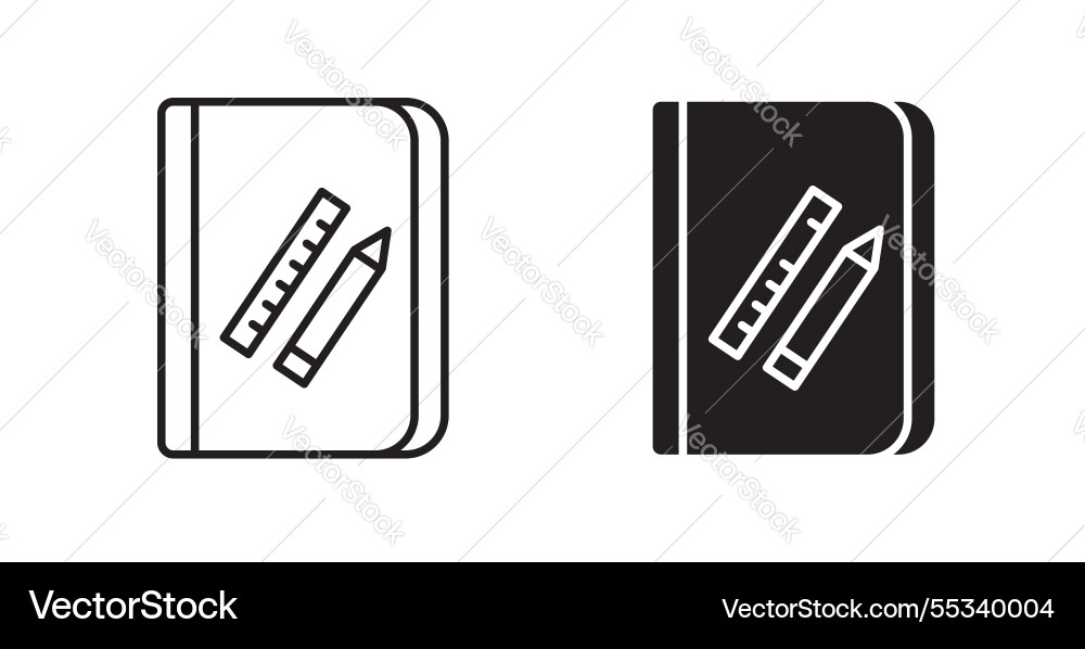Brand guidelines filled and outlined icons Vector Image