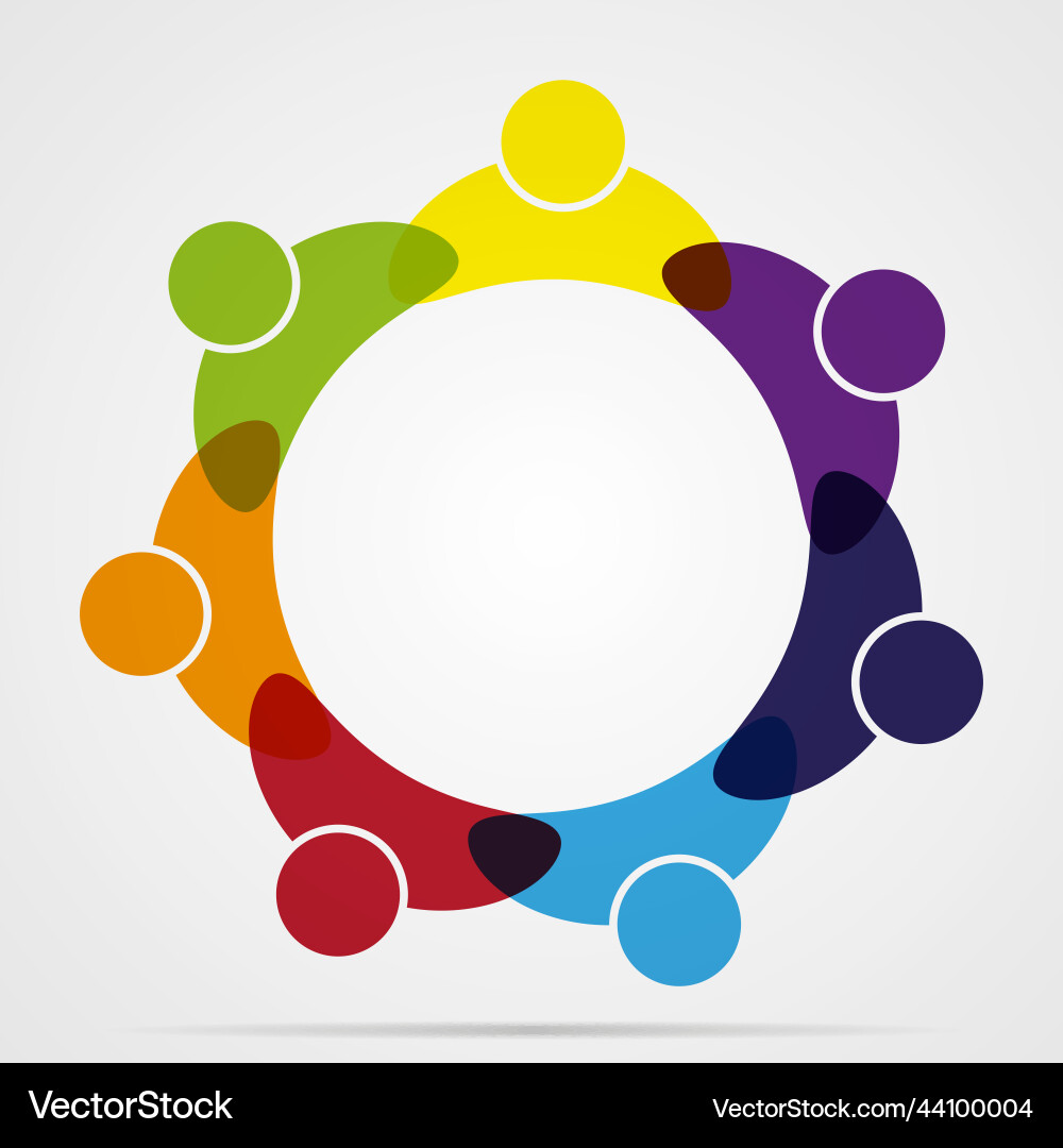 Business corporate abstract people unite Vector Image