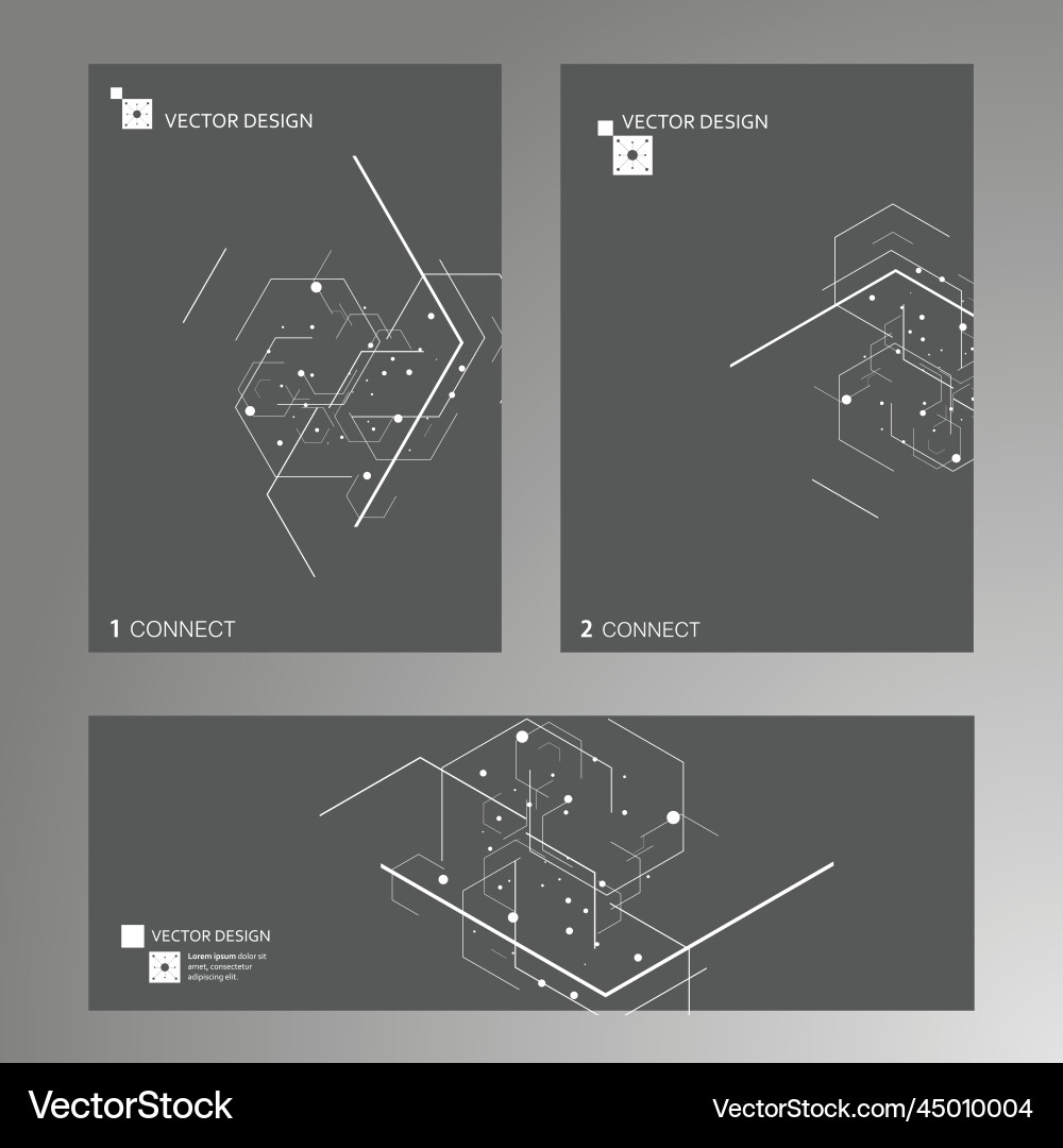 Cover template design white background Royalty Free Vector