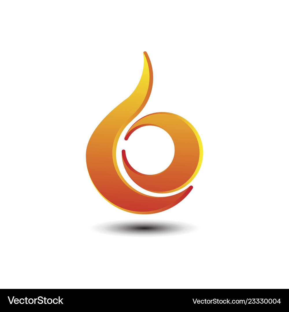 Fire tech logo Royalty Free Vector Image - VectorStock