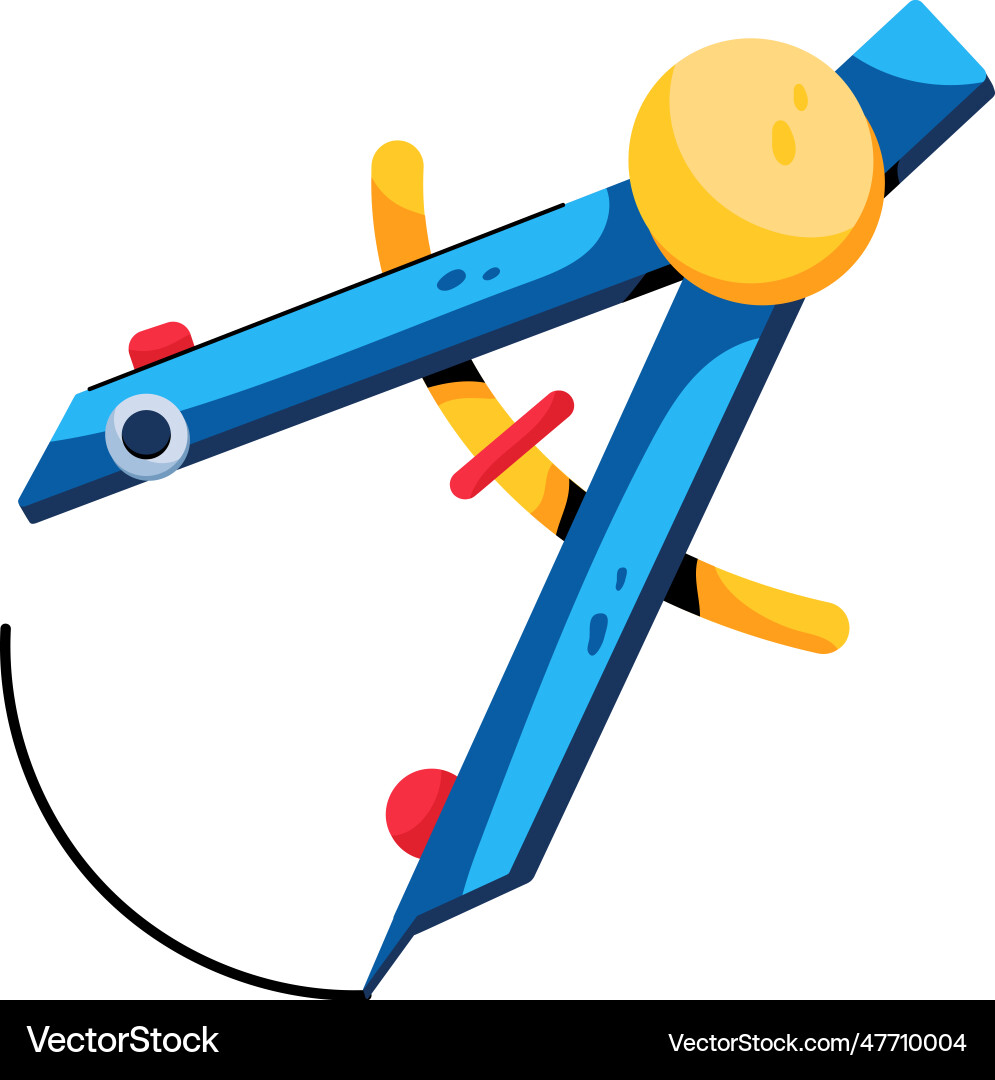 Math compass Royalty Free Vector Image - VectorStock