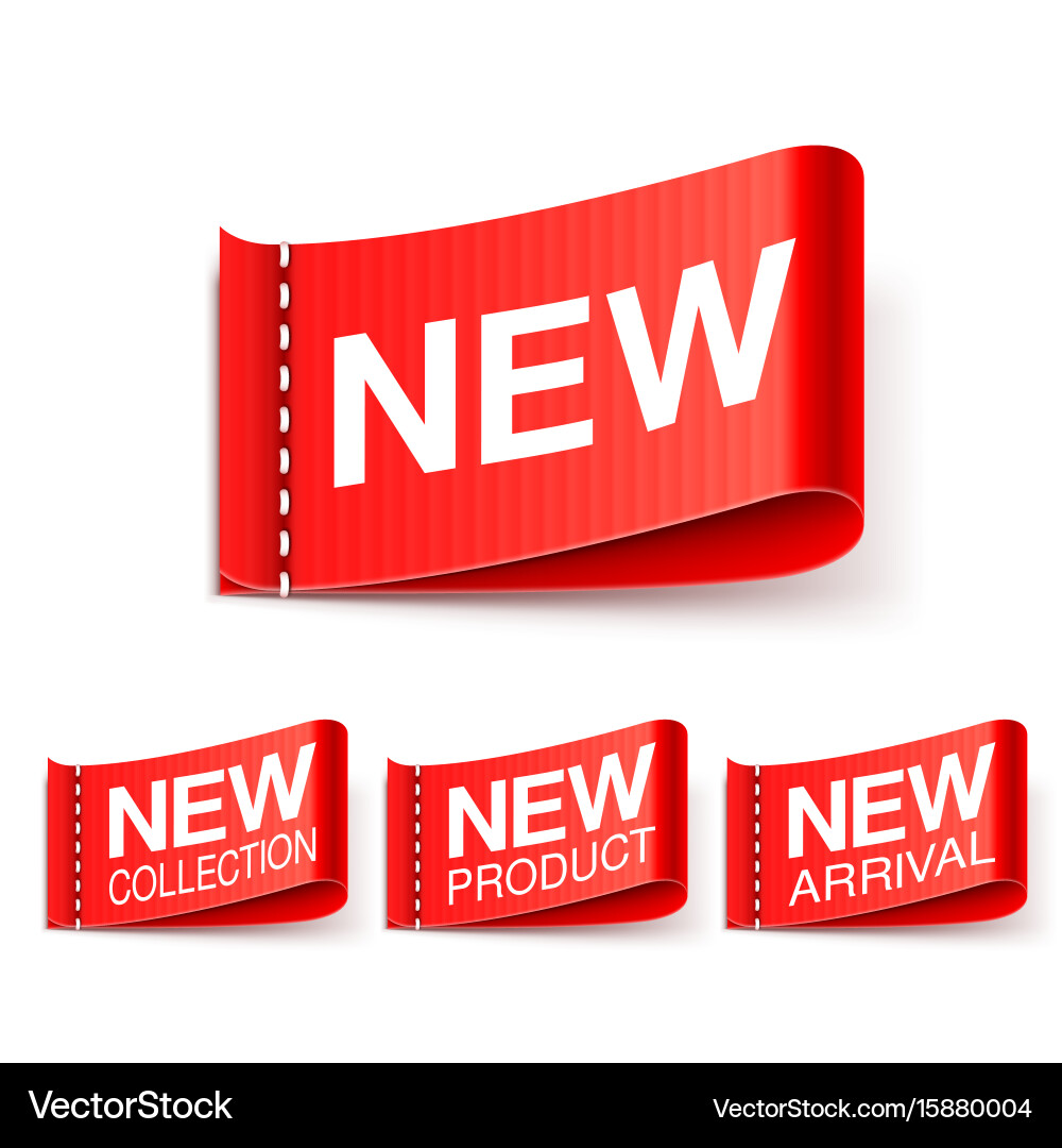 New labels collection Royalty Free Vector Image