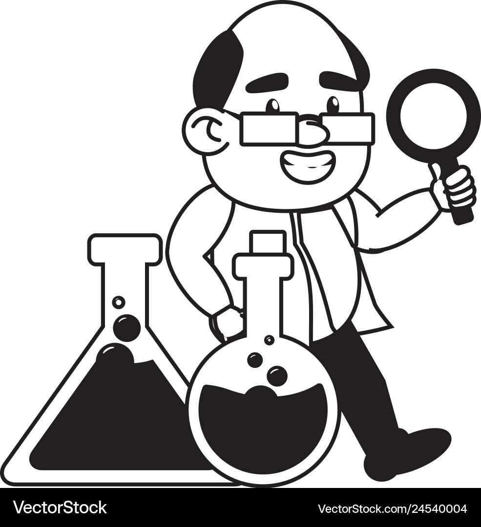 Scientific laboratory science Royalty Free Vector Image