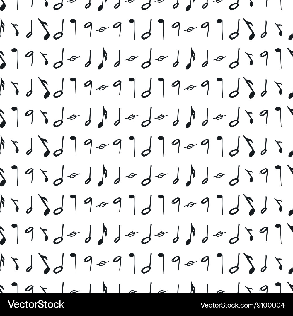 Seamless pattern with music notes Royalty Free Vector Image