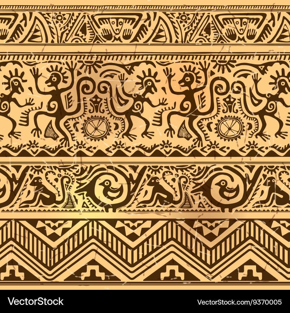 African Tribal Pattern - Stone Art Royalty Free Vector Image