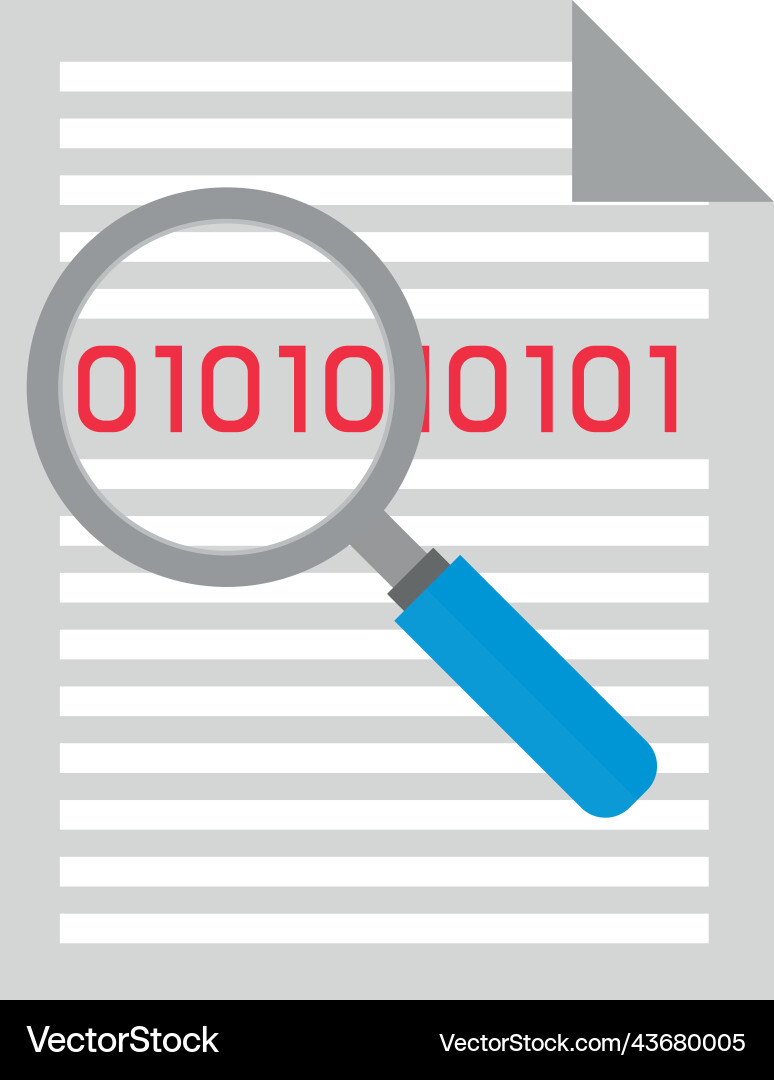 Analyzing cyber fraud Royalty Free Vector Image