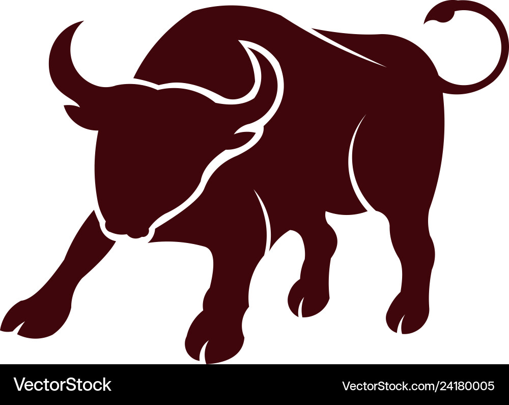 Bull logo Royalty Free Vector Image - VectorStock